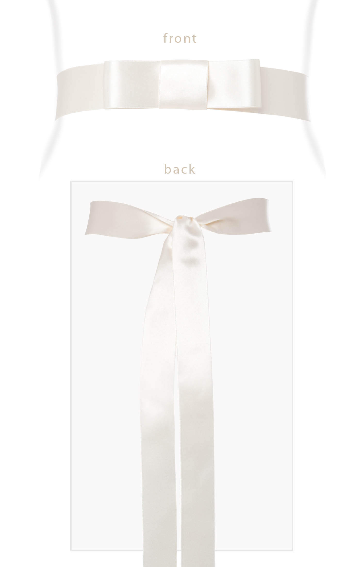 Tiffany White Ribbon Bow