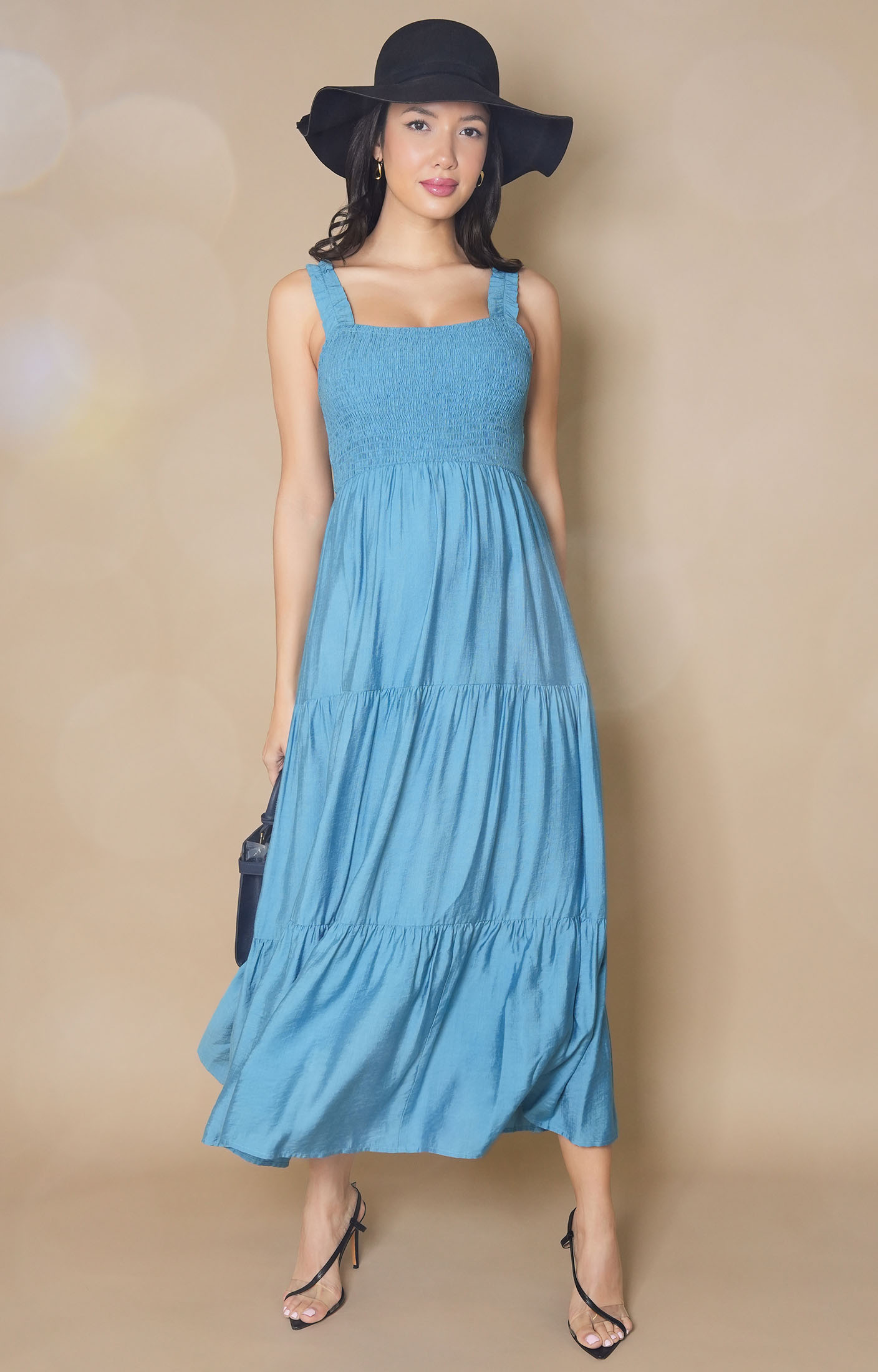STYLE UNWRITTEN Ayla Maxi Dress (Azure Blue) - Maternity Wedding ...