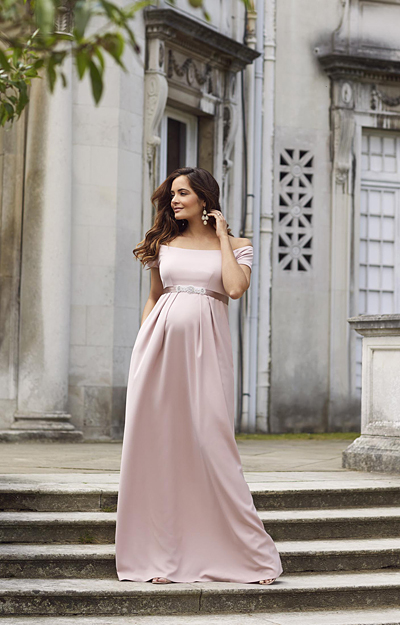 Aria Maternity Gown Mellow Rose Pink - Maternity Wedding Dresses ...