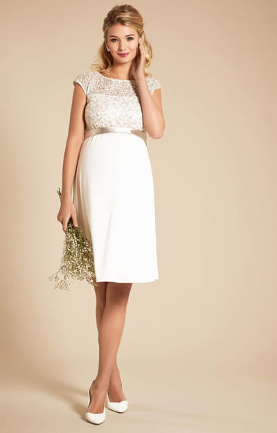 Mia Maternity Dress Ivory - Maternity Wedding Dresses, Evening Wear and ...