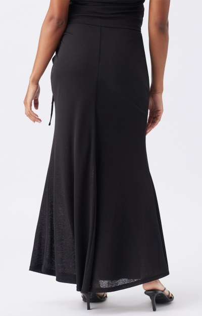 RIPE Rhi Mock Wrap Skirt (Black) - Robes de maternité de mariée, tenues ...